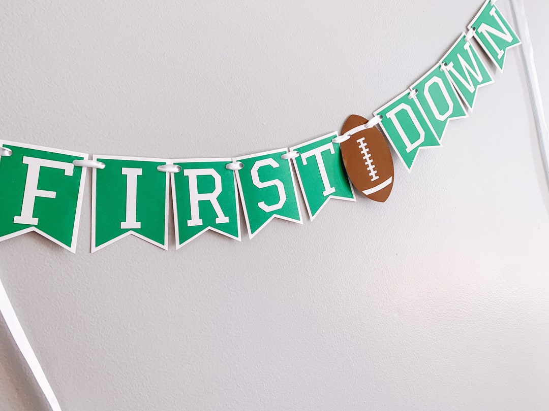 First Down Football Banner: Birthday Party Decor - Etsy