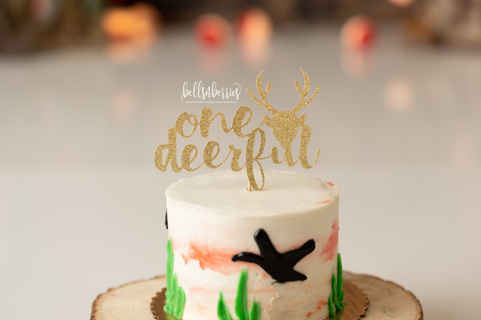 One Deer-ful Cake Topper / First Birthday / Hunting Birthday | Etsy