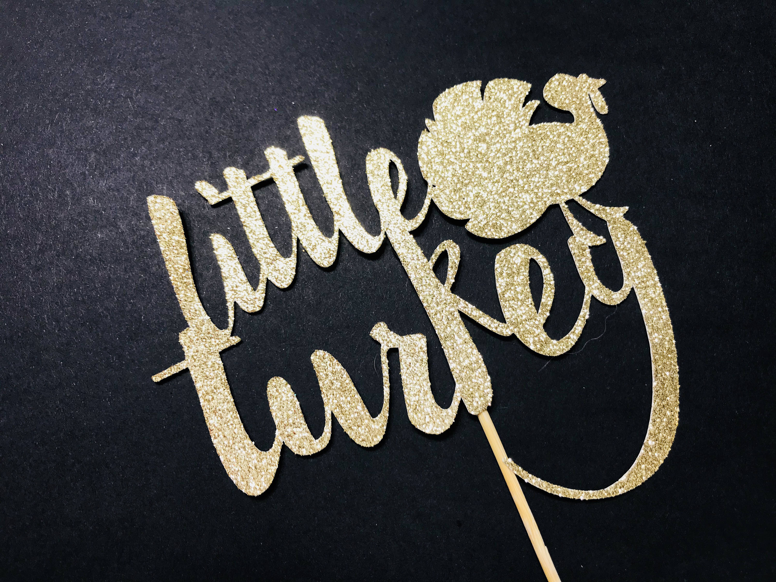 Little Turkey Cake Topper/ Thanksgiving Birthday Cake Topper/ - Etsy UK