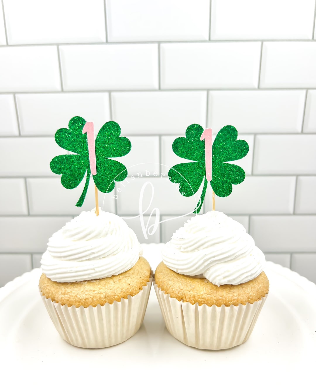Shamrock Age Cupcake Toppers/ Set of 12 - Etsy