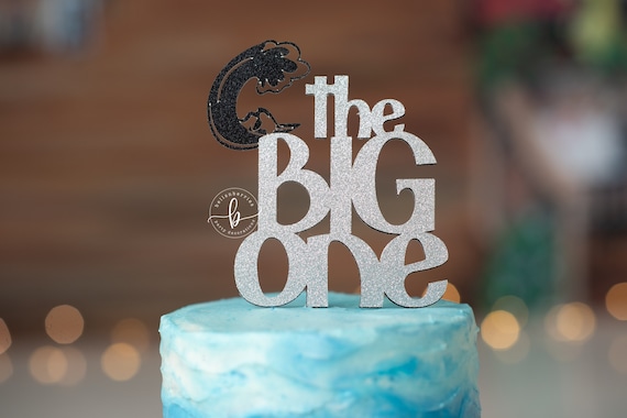 The Big One Wave Cake Topper/ Surfing Birthday Cake Topper/ - Etsy