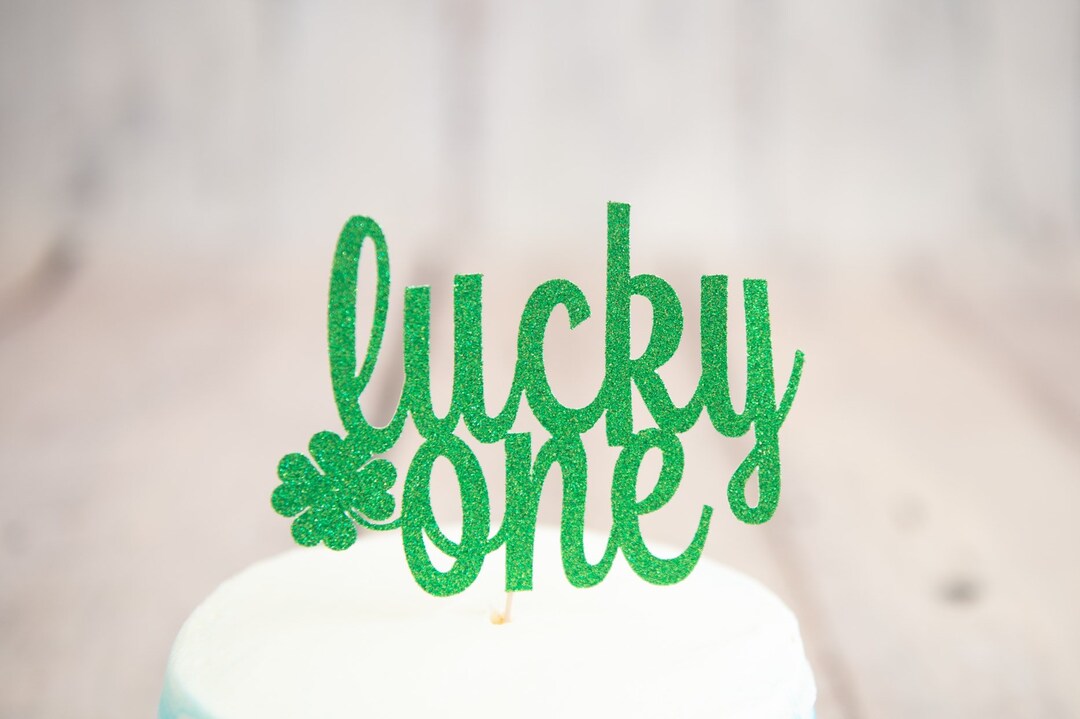 Lucky One Cake Topper/ St. Patricks Day Baby Shower/ St. Patrick's Day ...