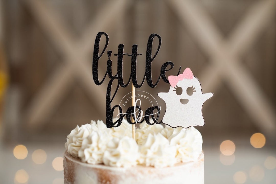 Little Boo Cake Topper/ Halloween Cake Topper/ Halloween Baby Shower ...