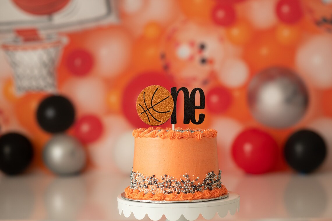 Basketball Cake Topper/ Basketball Smash Cake Topper/ - Etsy