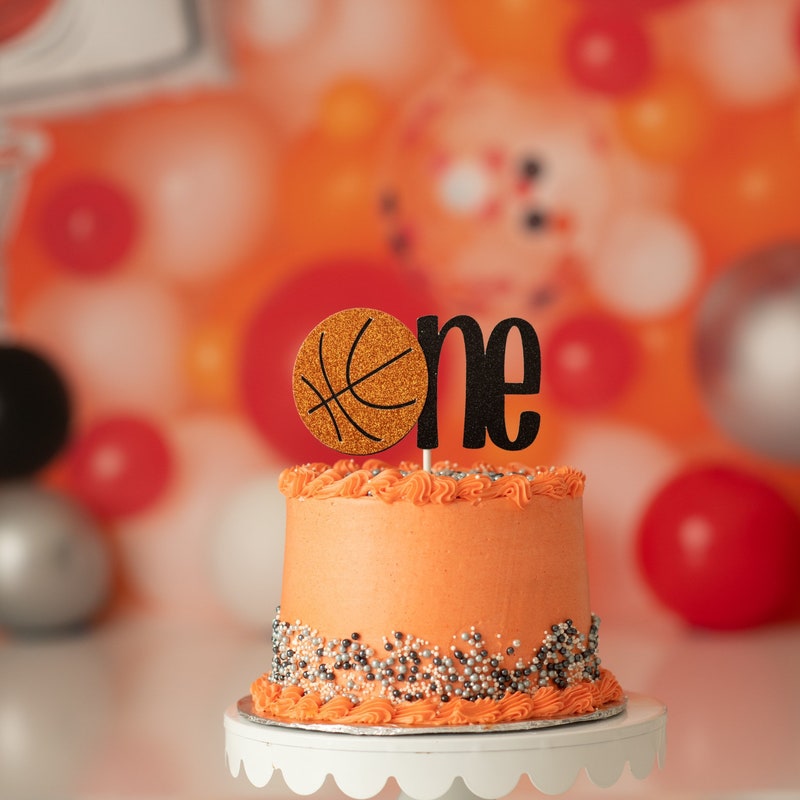 Basketball Cake Topper - Etsy