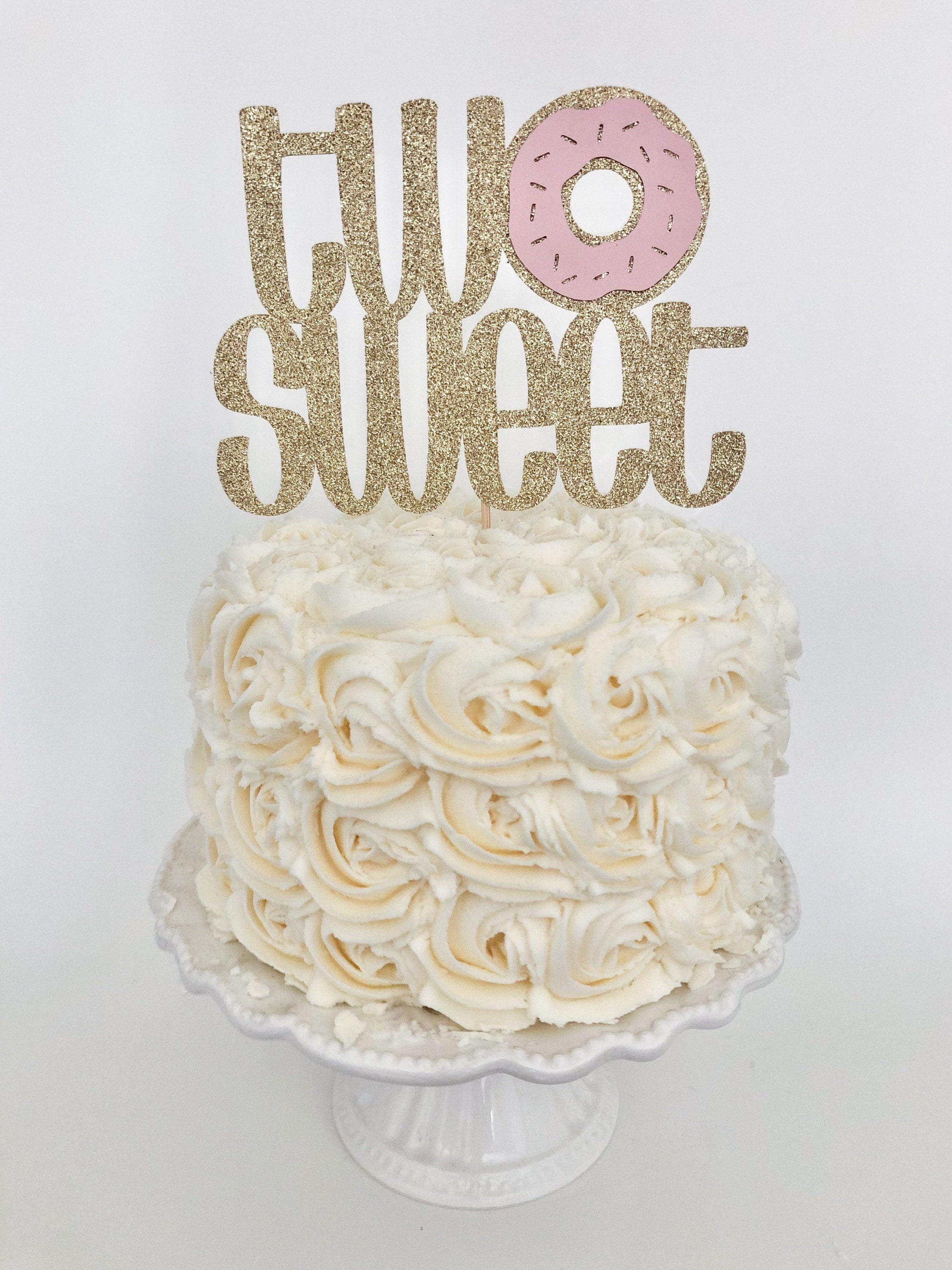 2nd Birthday Sweets Cake Smash Prop Cake topper Two Sweet Birthday ...