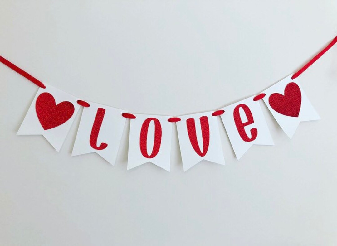 Valentine's Day Love Banner / Valentine's Day Decorations / XOXO ...