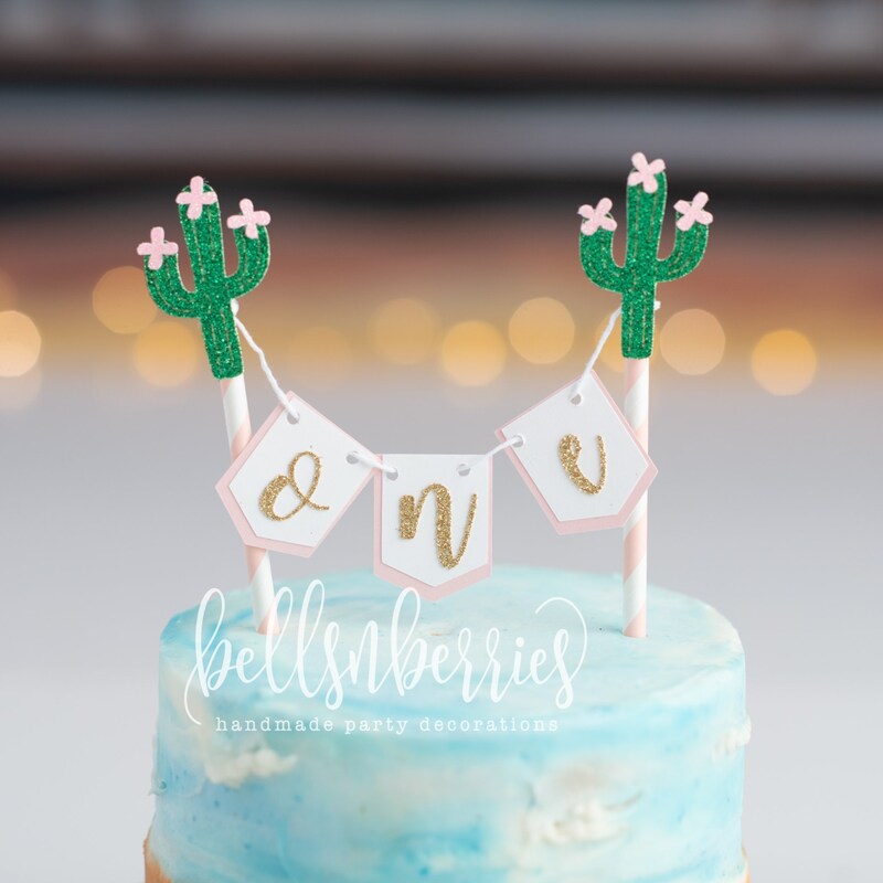 Cactus Cake Topper - Etsy