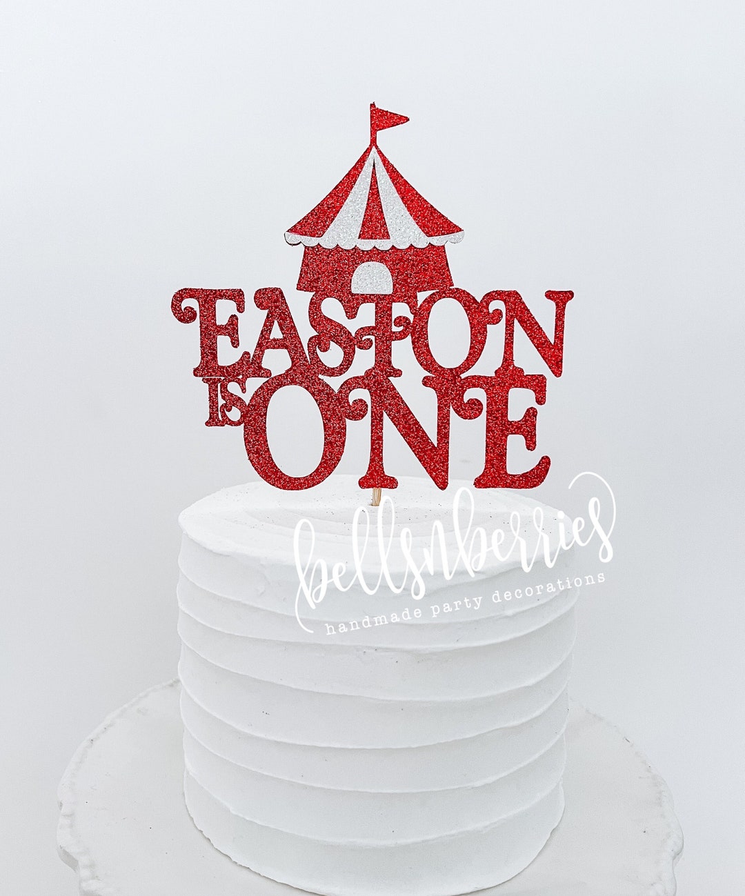 Circus Tent Cake Topper / Vintage Circus / Carnival Cake Topper ...