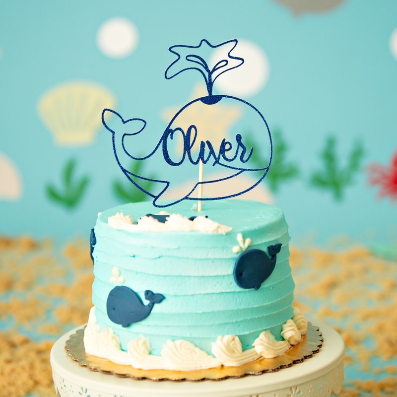 Whale Cake Topper - Etsy
