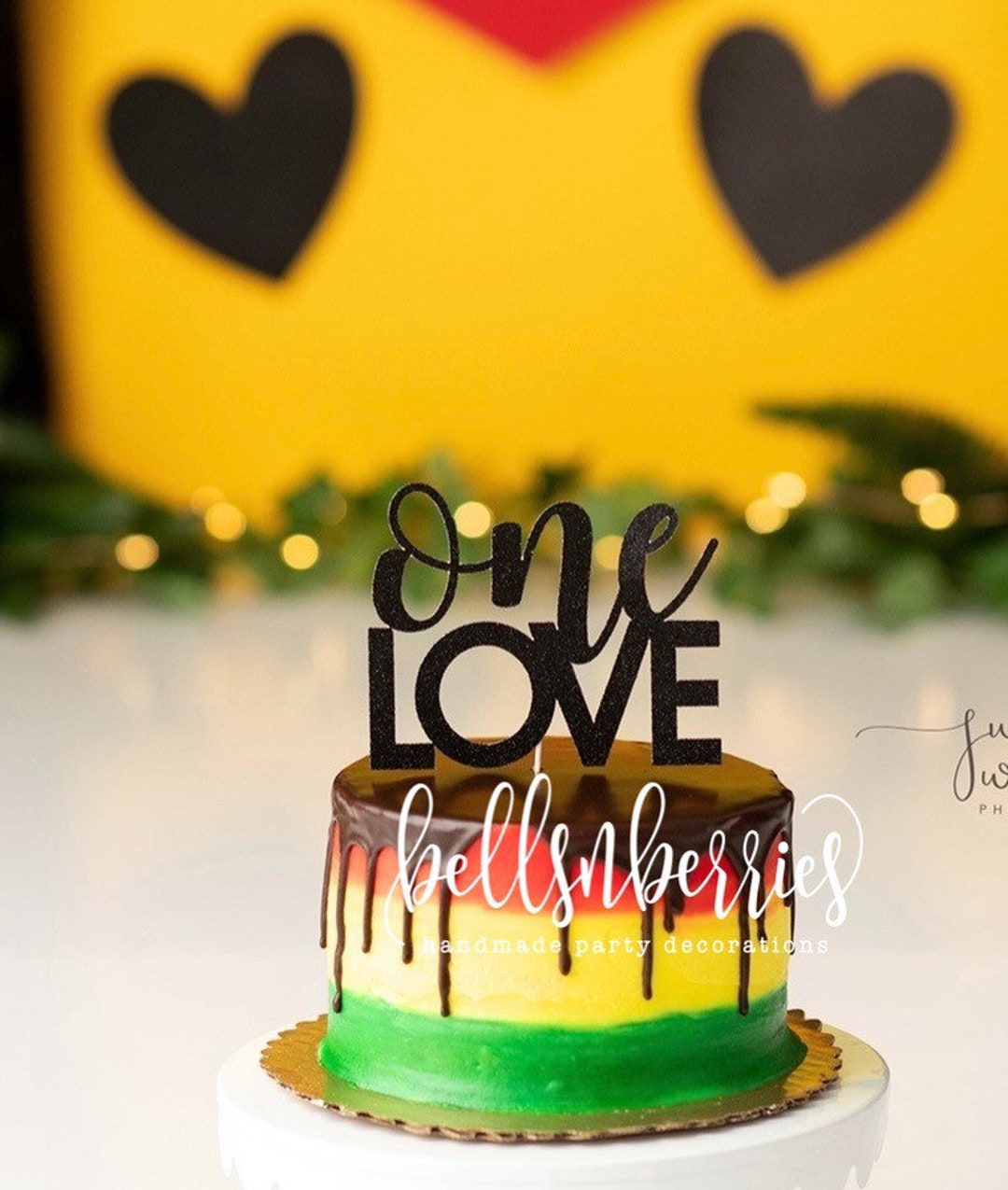 One Love Cake Topper/ Smash Cake Topper - Etsy