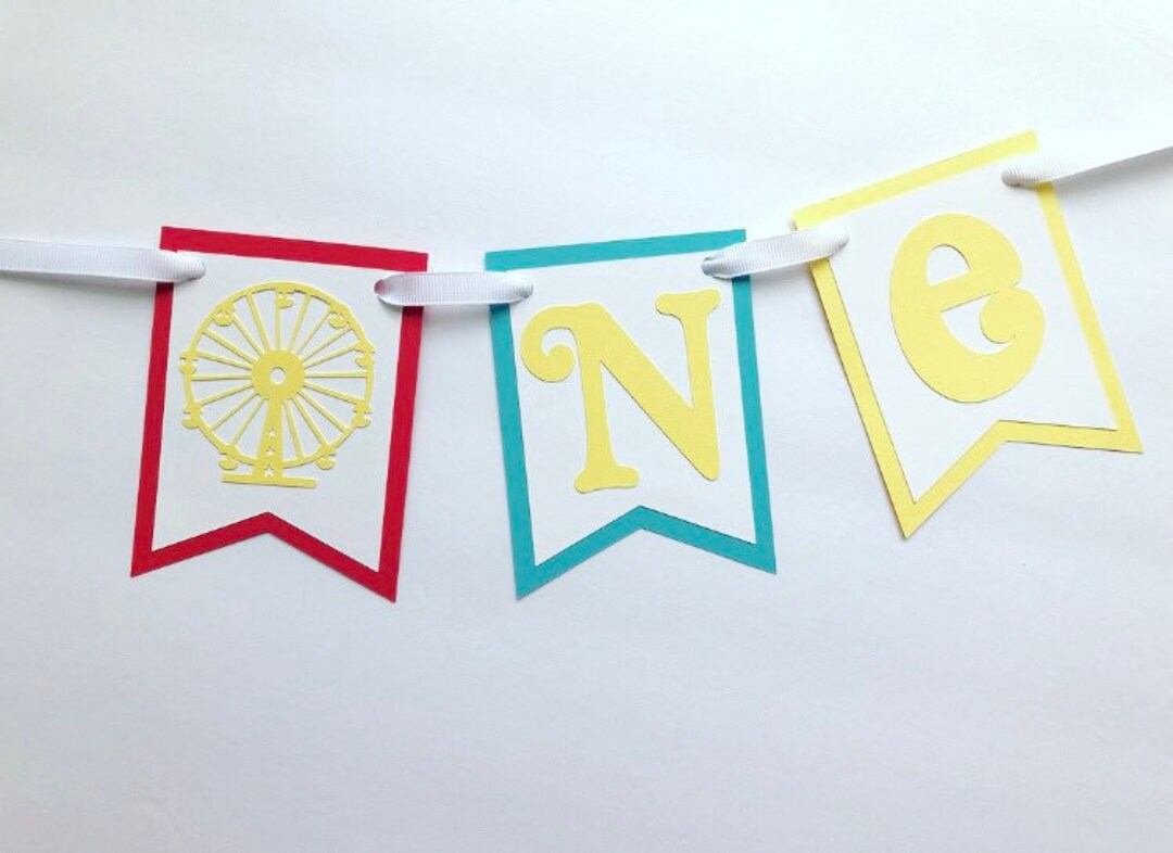 Carousel Highchair Banner: Vintage Circus Carnival Party - Etsy