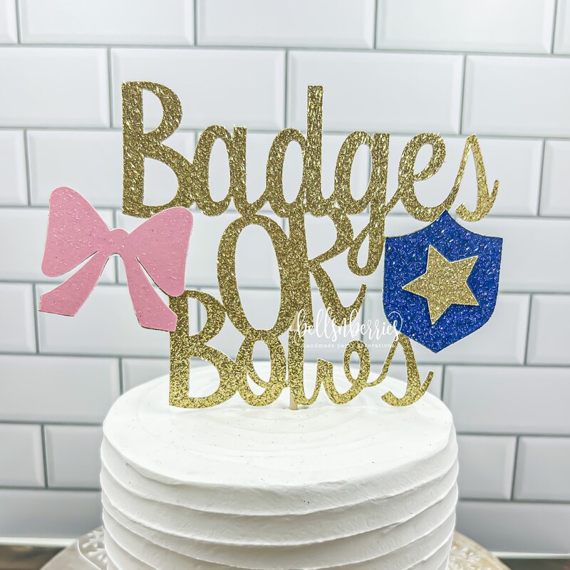 Gender Reveal Badge - Etsy