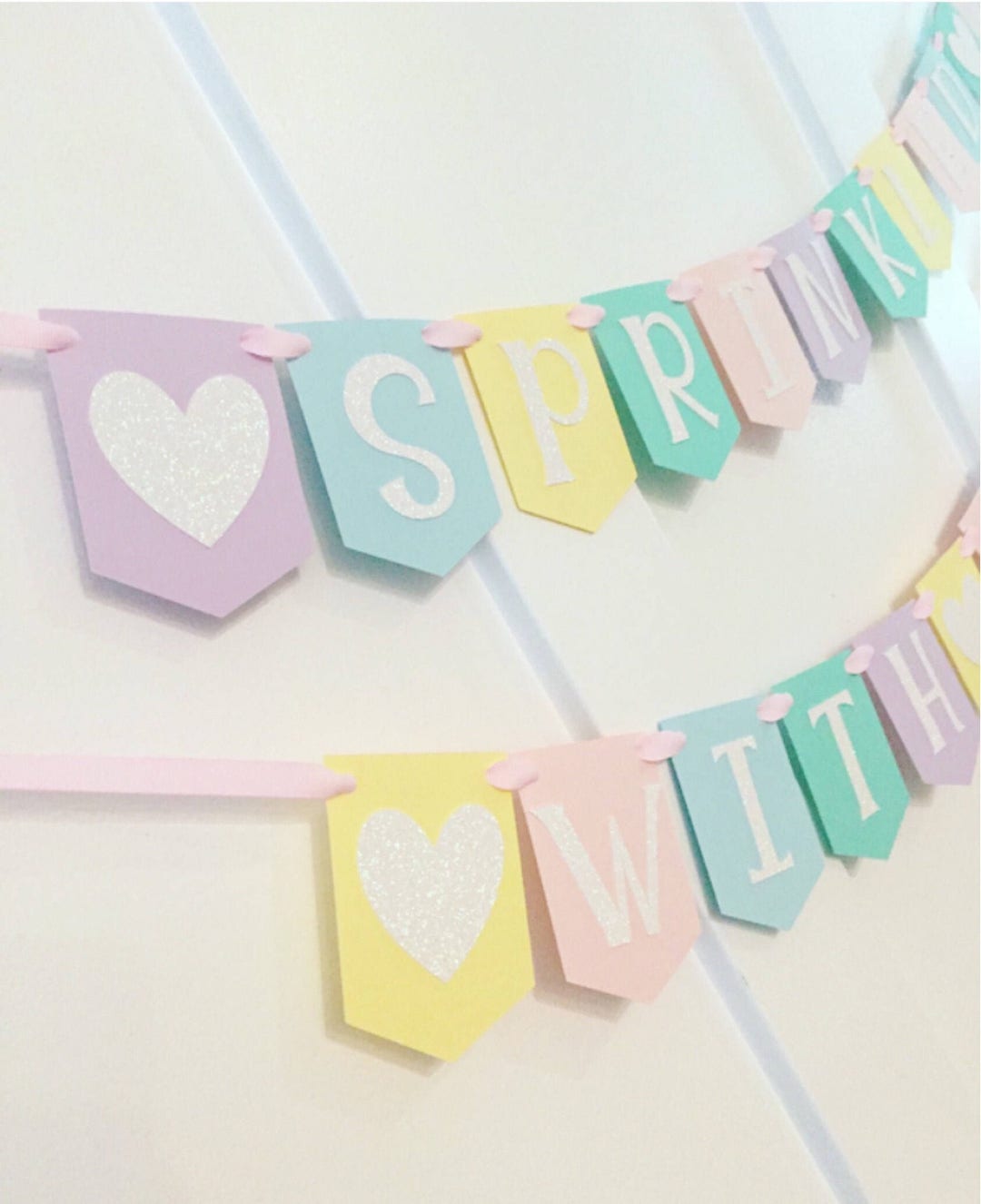 Pastel Sprinkled With Love Banner / Baby Sprinkle Banner - Etsy
