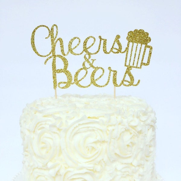 Beer Cake Topper - Etsy