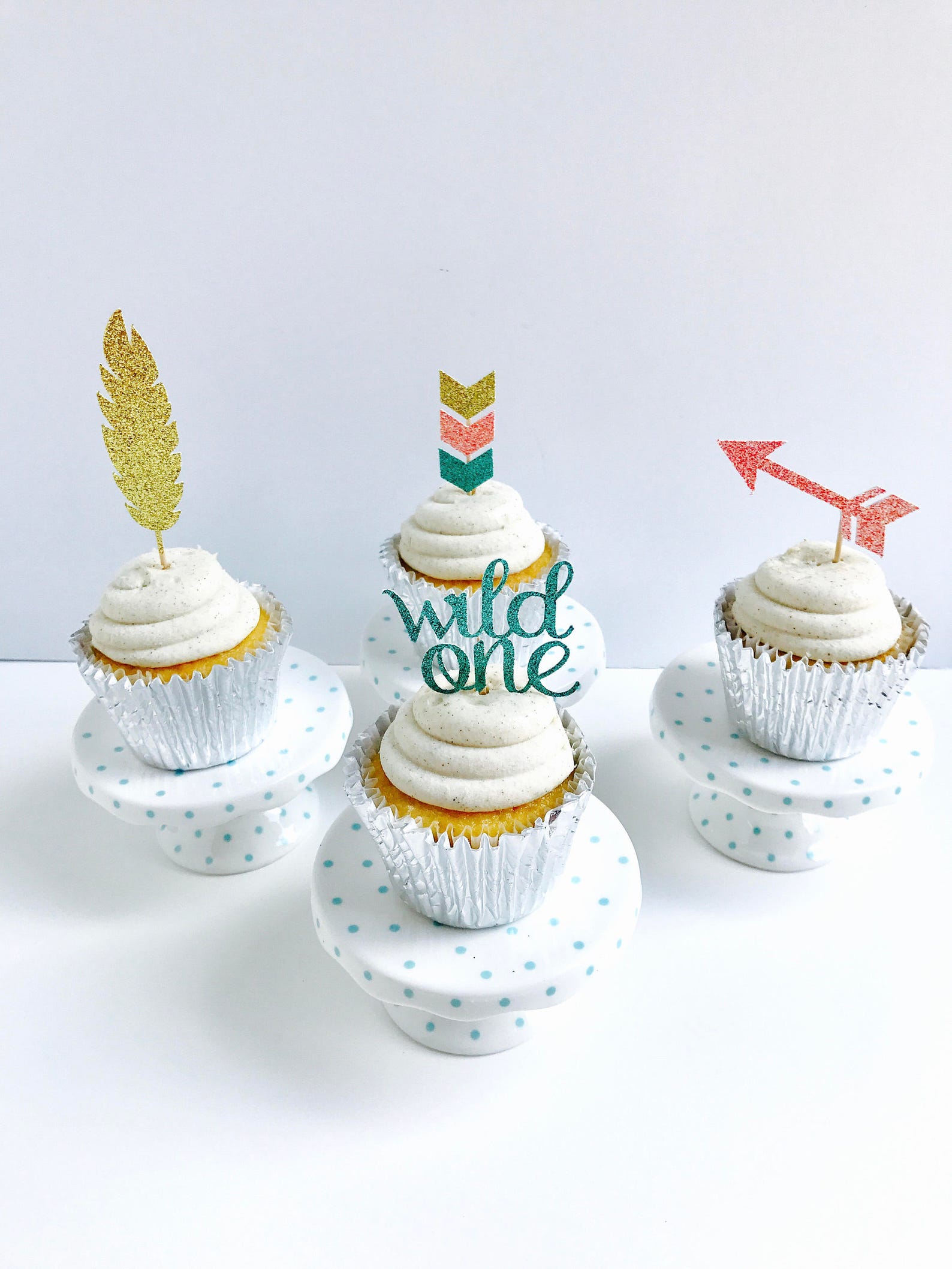 Boho Cupcake Toppers/tribal Cupcake Toppers/ Wild One Cupcake Toppers ...