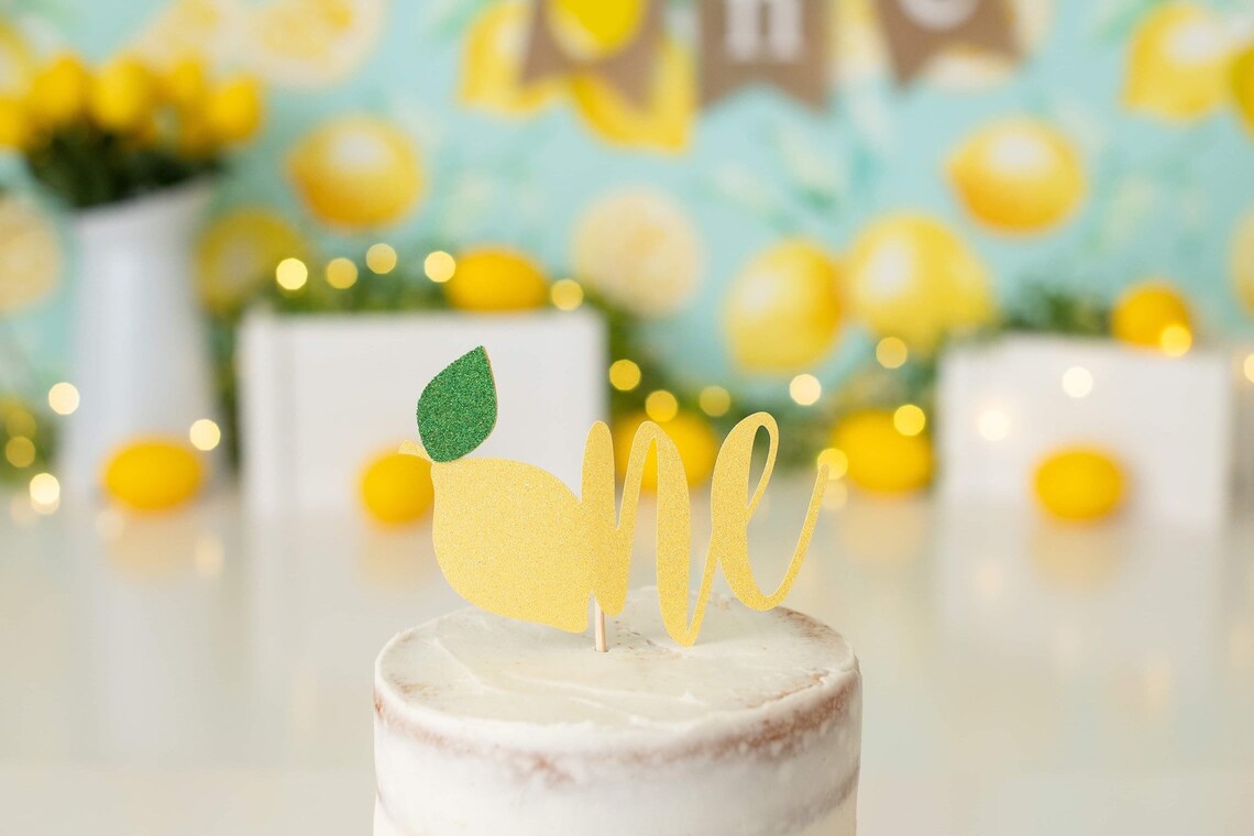 Lemon Cake Topper/ Pink Lemonade Birthday Party/ Lemonade - Etsy