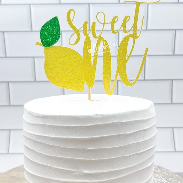 Lemon Cake Topper - Etsy