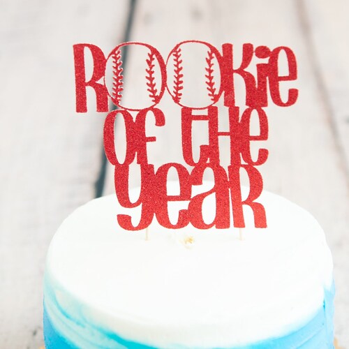 Baseball Cake Topper/rookie of the Year Cake Topper/baseball - Etsy