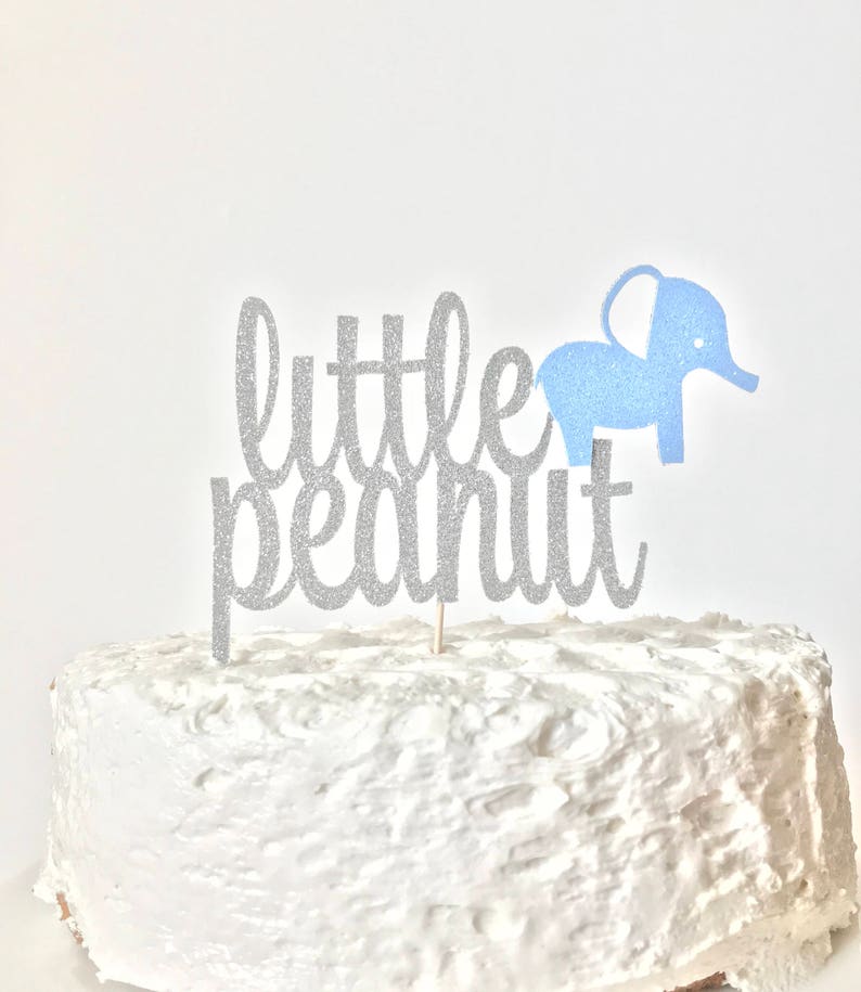 Little Peanut Cake Topper/ Little Peanut Baby Shower/ Elephant - Etsy