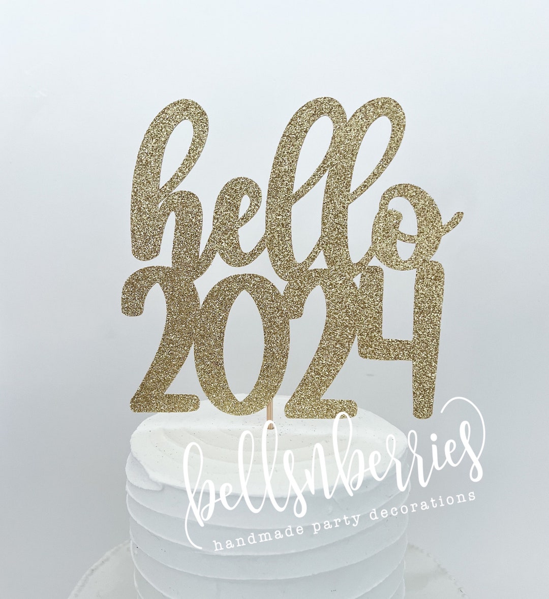 New Years Eve Cake Topper / Holiday Cake Topper / Hello 2025 Cake ...