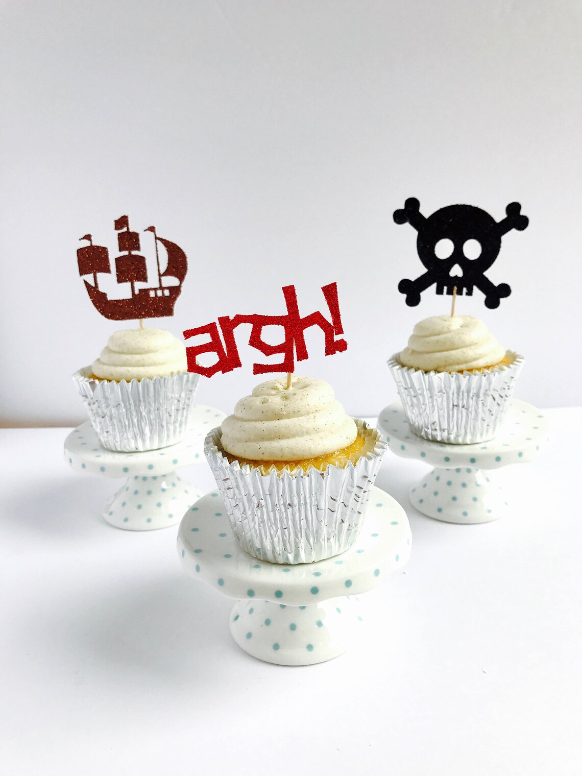 Pirate Cupcake Toppers/ Pirate Party Cupcake Topper/ Pirate | Etsy