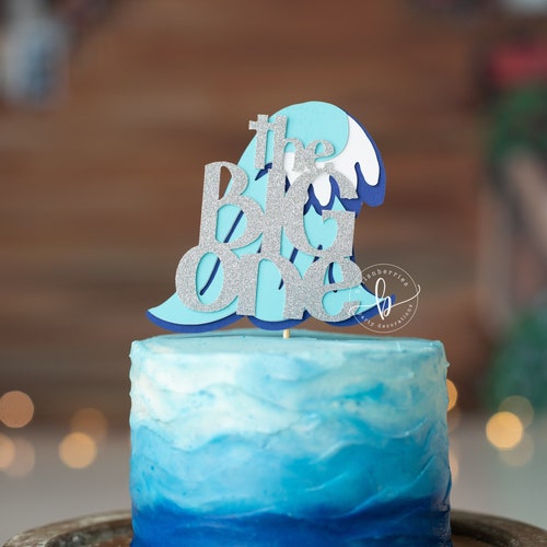 The Big One Wave Cake Topper/ Surfing Birthday Cake Topper/ - Etsy UK