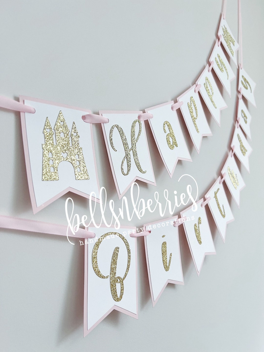 Castle Happy Birthday Banner / Princess Party / Once Upon A Time ...