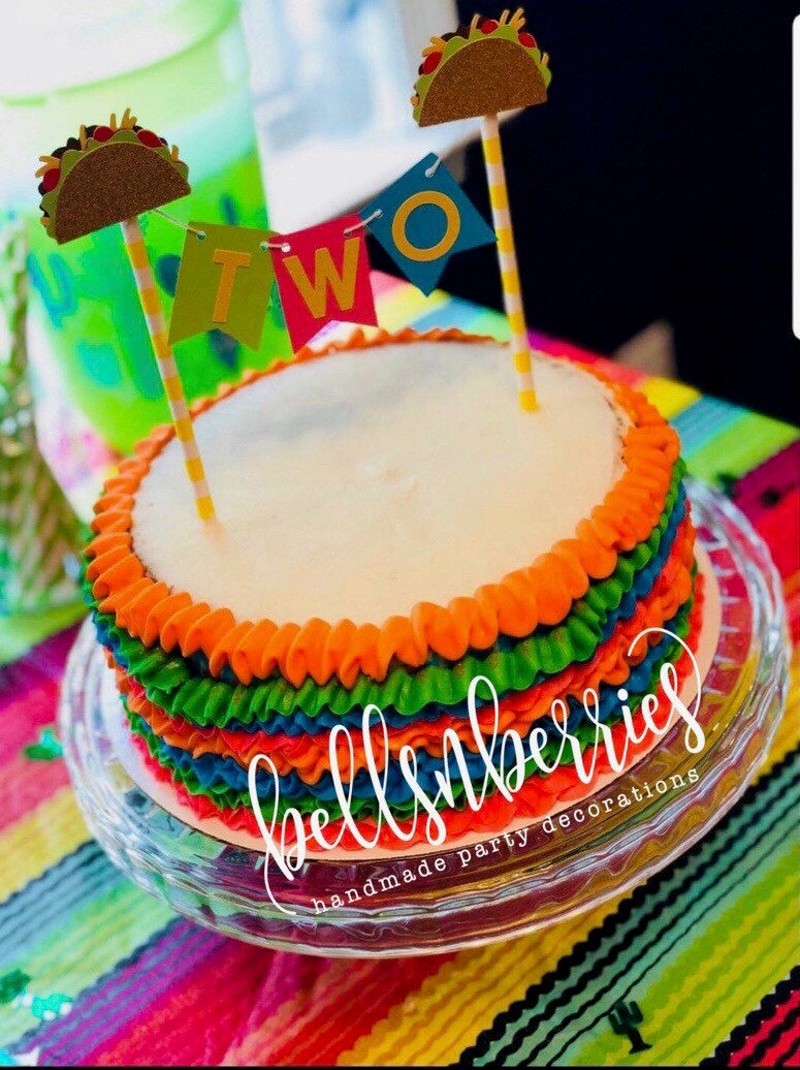 Taco Cake Topper/ Taco Twosday Cake Topper/ Fiesta Cake Topper | Etsy