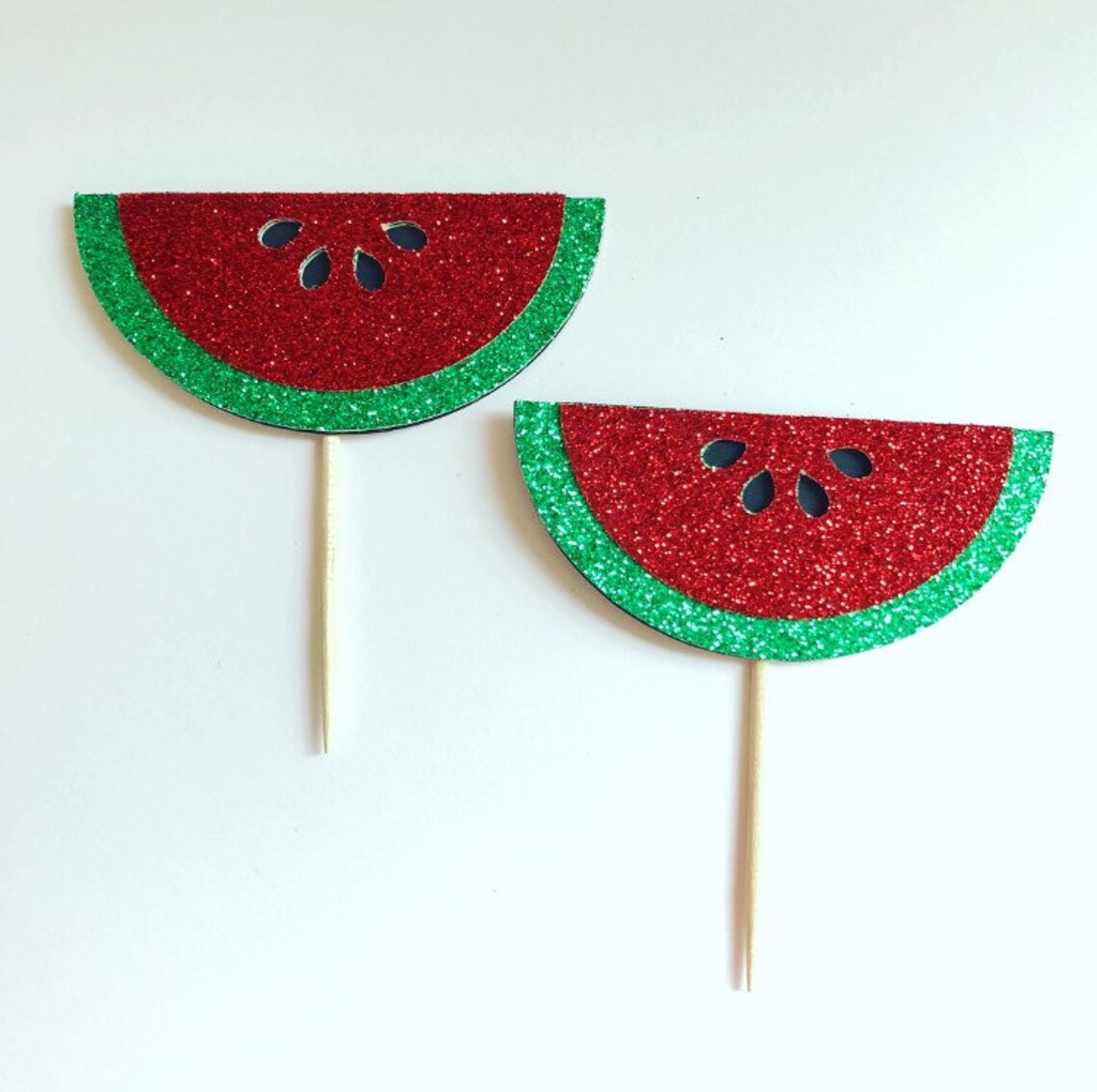 Watermelon Cupcake Toppers / Watermelon Party / Twotti Fruitti | Etsy
