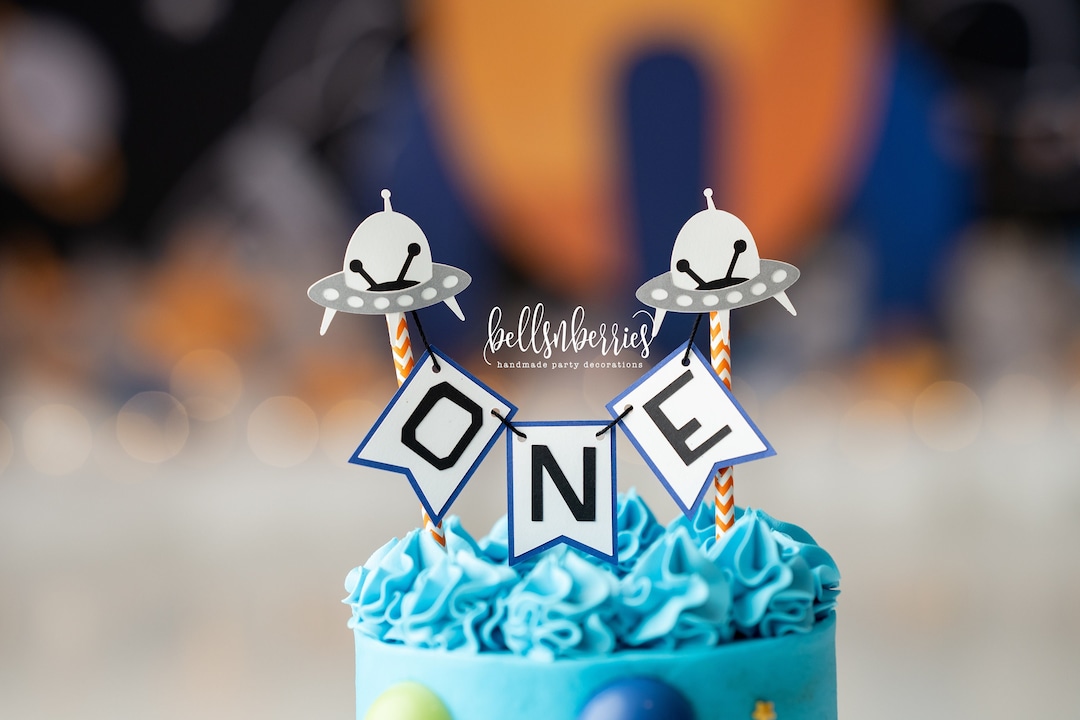 Blast off Cake Topper / Outer Space Party / Out of This World Cake ...