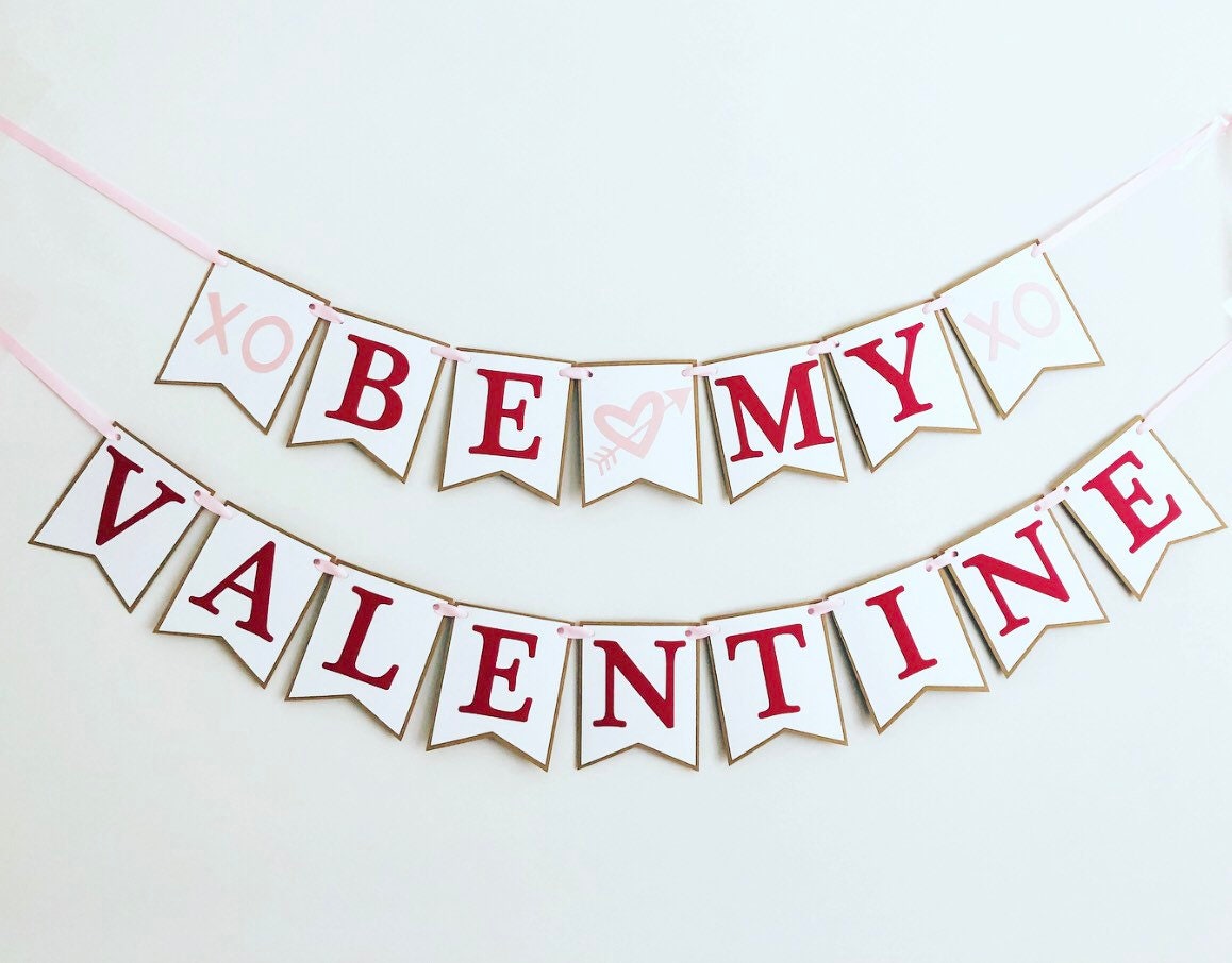 Valentine's Day Rustic Banner / Rustic Valentine Banner / Be My ...