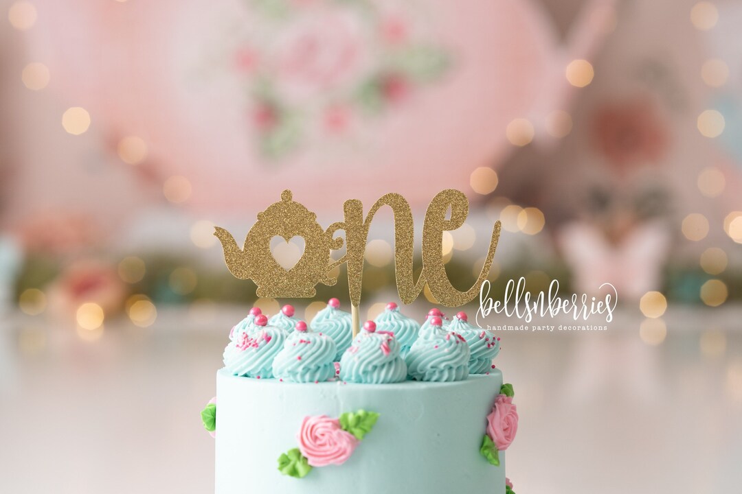 Tea Party Cake Topper / Tea for Two / Tea for Three / Tea Cup Cake ...