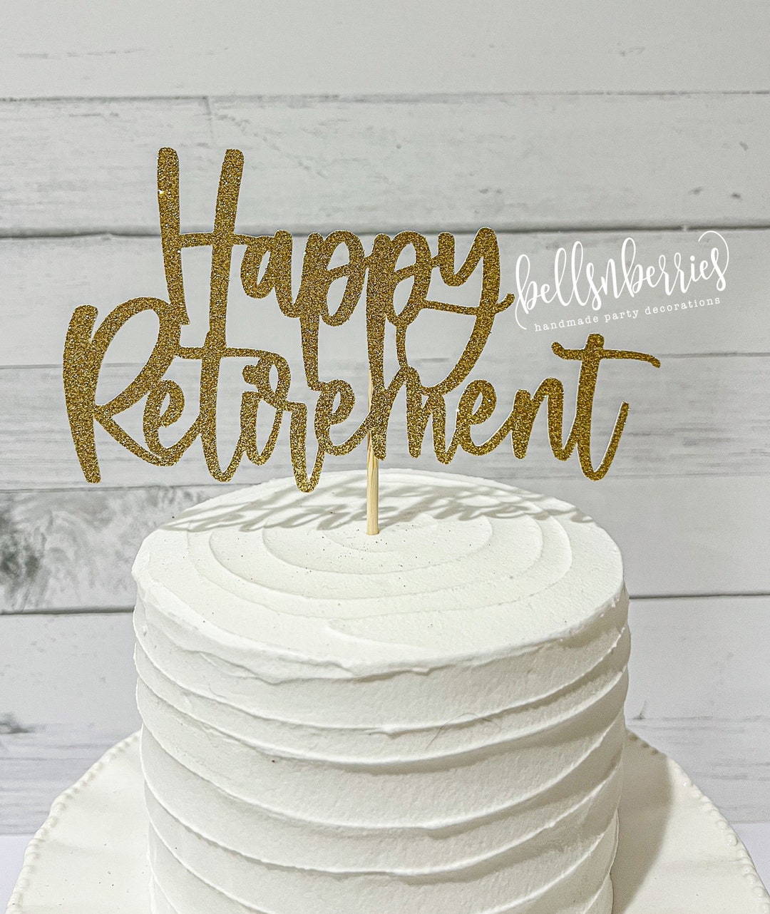 Happy Retirement Cake Topper / Congratulations Cake Toppers ...