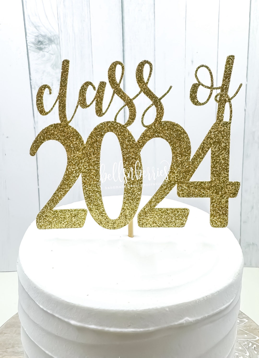 Glitter Graduation Cake Topper: Class of 2024 - Etsy