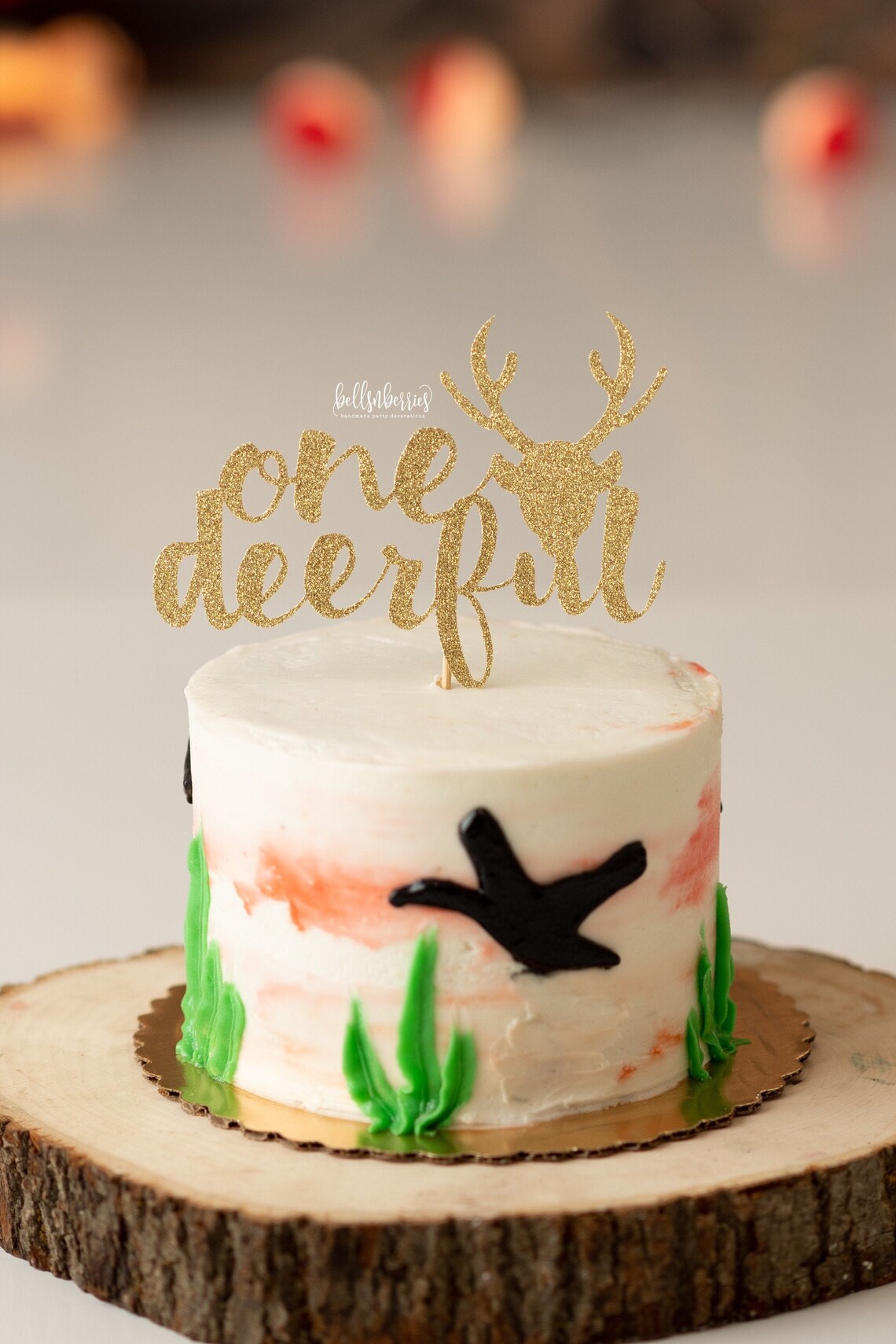 One Deer-ful Cake Topper / First Birthday / Hunting Birthday - Etsy
