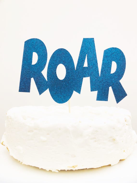 Roar Cake Topper/ Dinosaur Cake Topper | Etsy