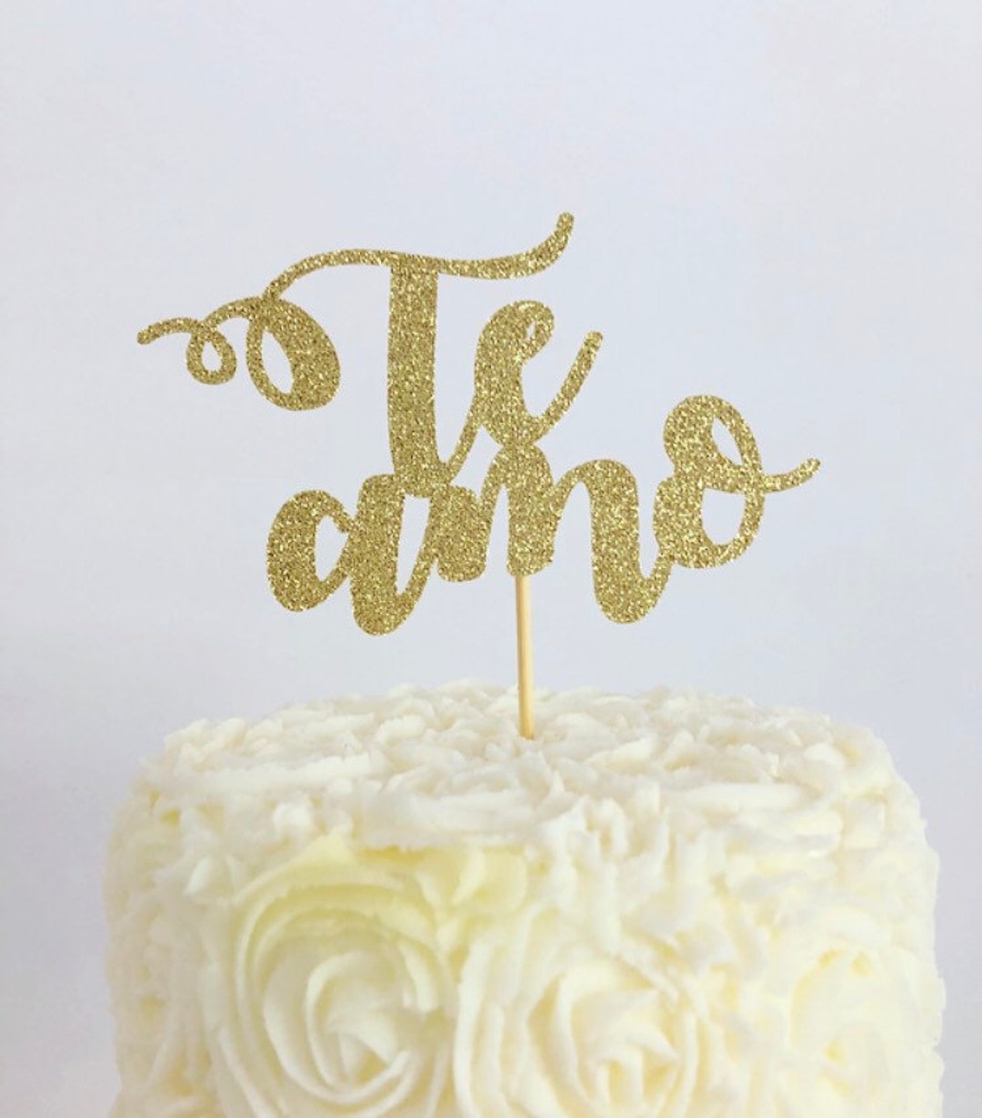 Te Amo Cake Topper / Valentine's Day Cake Topper / Bridal - Etsy