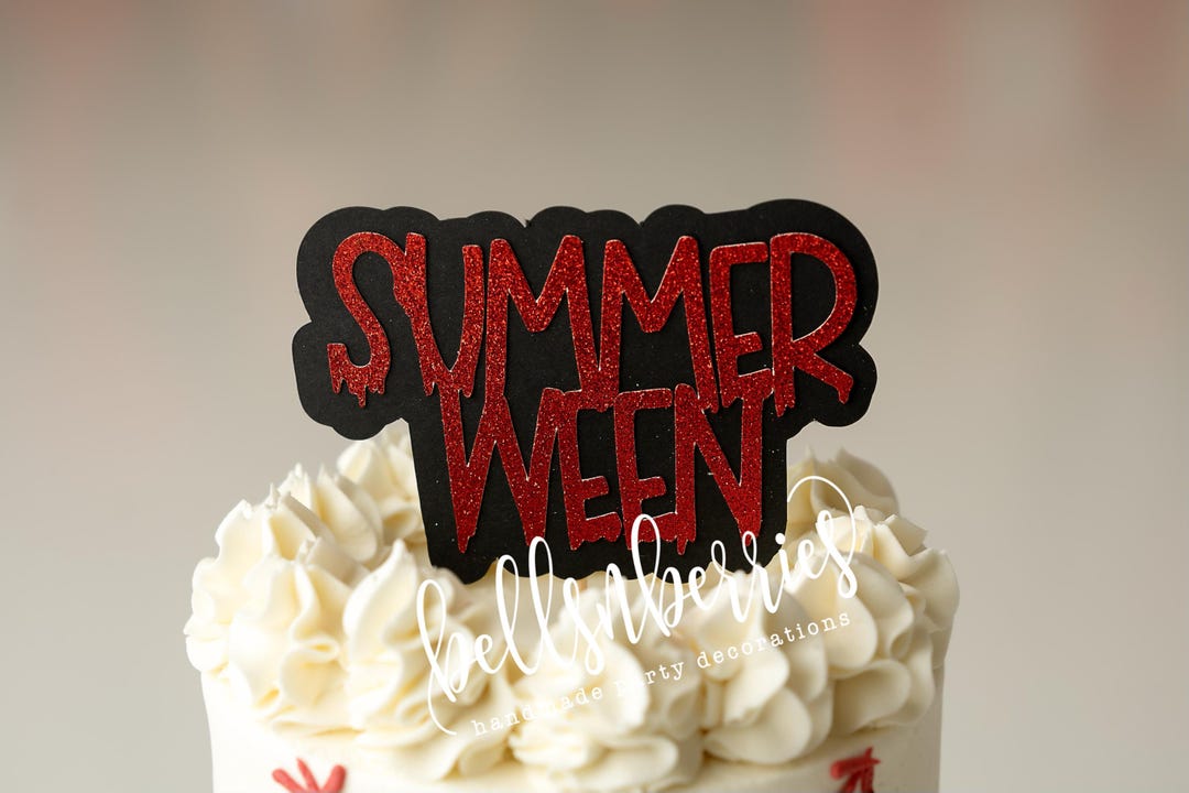Summerween Cake Topper/ Halloween Cake Topper - Etsy