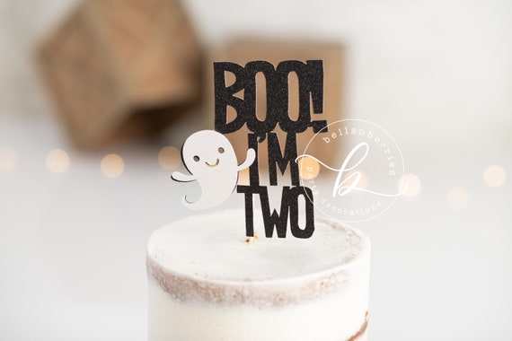 Boo I'm Two Cake Topper/ Halloween Cake Topper/ Halloween | Etsy