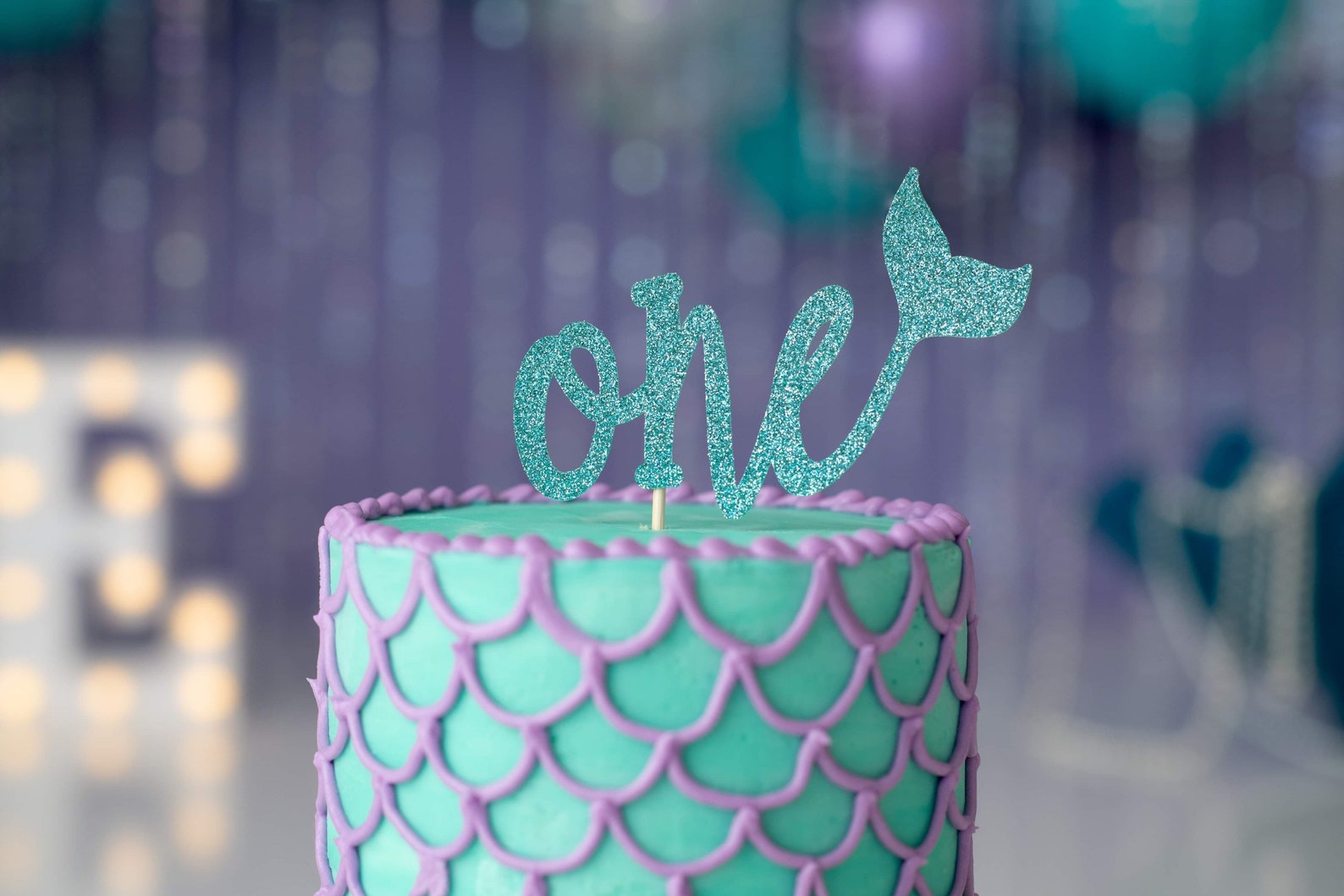 Mermaid Cake Topper/ Mermaid Tail Cake Topper/ Oneder the Sea | Etsy