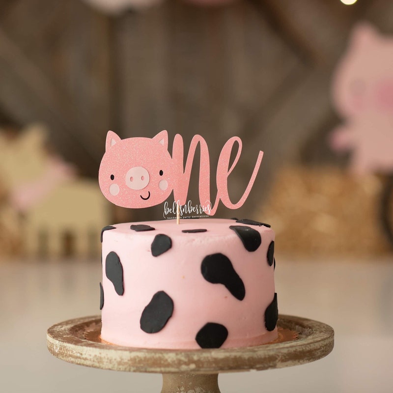 Pig Cake Toppers - Etsy
