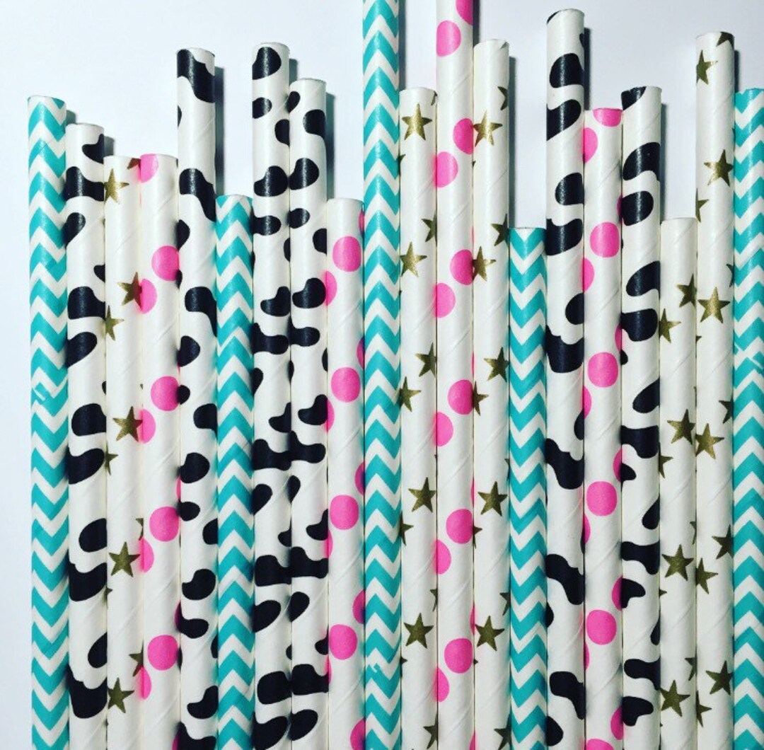 Cowgirl Paper Straw Pack, Multipack of 25 - Etsy
