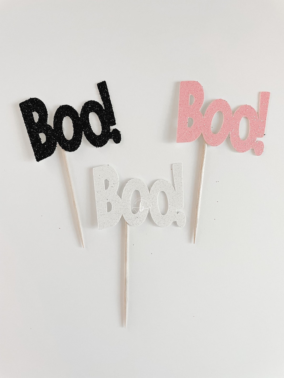 Boo! Cupcake Topper/ Set of 12/halloween Cake Topper/ Halloween Baby ...