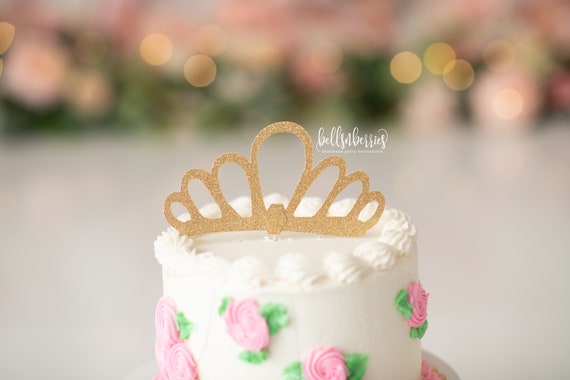 Tiara Cake Topper / Princess Birthday / Princess Party | Etsy