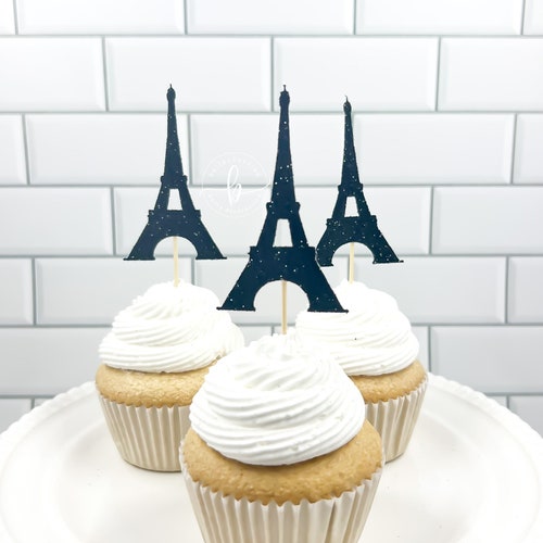 Paris Bridal Shower Cupcake Toppers Printable French Paris - Etsy