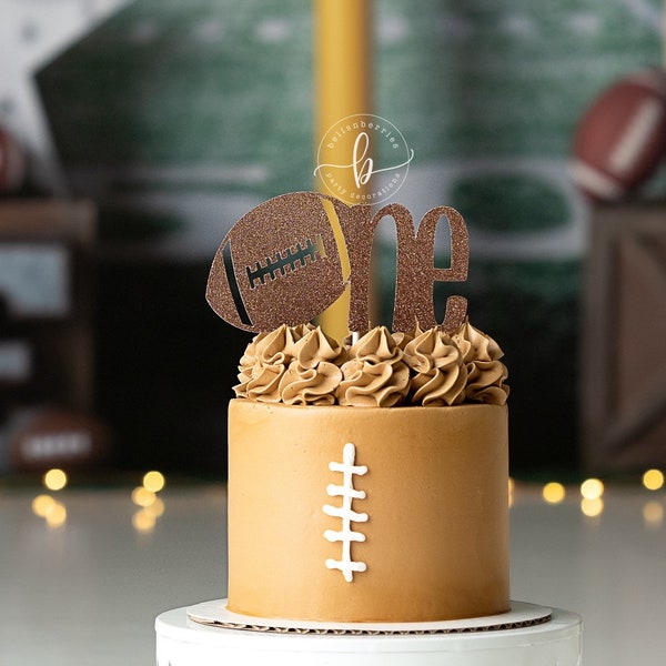 Football Cake Topper - Etsy