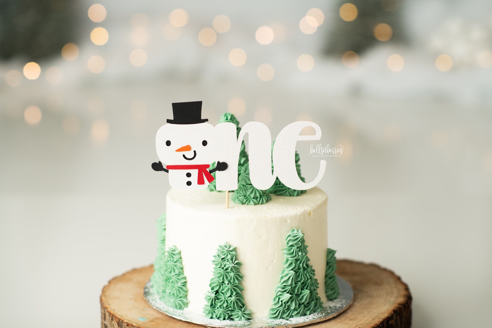 Snowman Cake Topper / Winter Wonderland Birthday / Snowman - Etsy