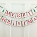 Merry Christmas Banner / Rustic Christmas Banner / Farmhouse | Etsy