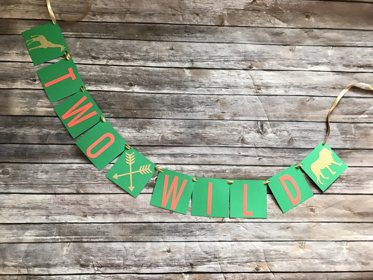 Jungle Theme Birthday Banner/ Two Wild Birthday/ Jungle - Etsy